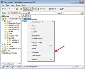 viewing file and folder properties user guide open