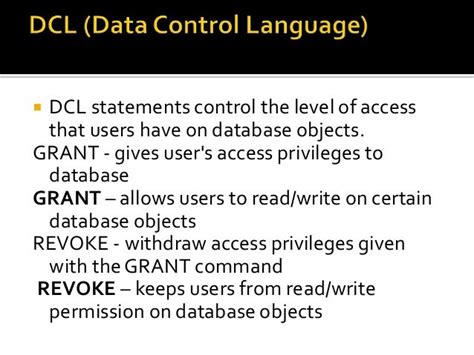 dml ddl dcl drl dql and tcl statements in sql with examples
