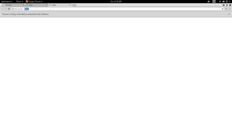 chrome is being controlled by automated test software not