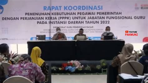 Live Bagian 2 Rakor Kemdikbud Tentang Pemenuhan Pppk Untuk Jabatan