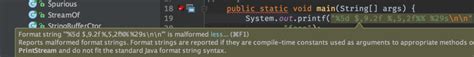 exception in thread main java util unknownformatconversionexception