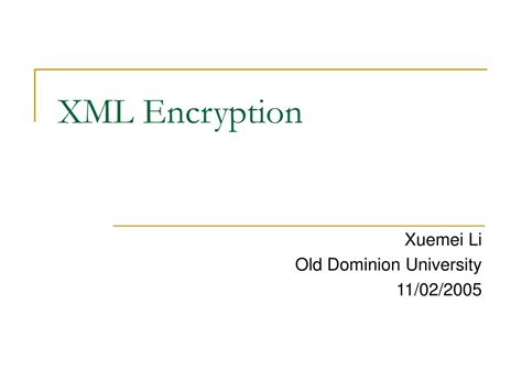 ppt xml encryption powerpoint presentation free download id 5887251
