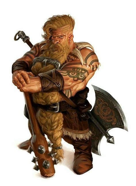Female Dwarf Dual Wield Hammer Fighter Pathfinder Pfrpg Dnd Dandd D20