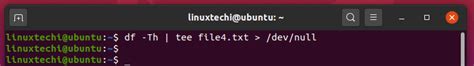 9 tee command examples in linux