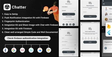 chatter v1 0 flutter firebase chat authentication and social media