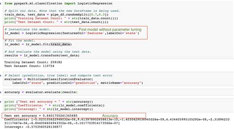 python tuning binomial logistic regression parameter in pyspark