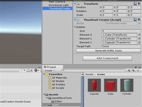 thumbnailcreator utilities tools unity asset store