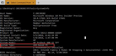 how to tell if a remote pc has a x64 based or x86