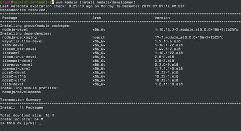 easy methods to set up node js in centos 8 arwebhosting blog