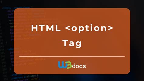 組み合わせる 合意 安全性 html option