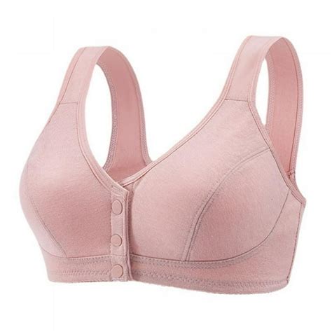 Breastfeeding Bra Cotton Pre Opening Button Breast Feeding Bra