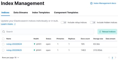 elasticsearch and kibana nxlog docs