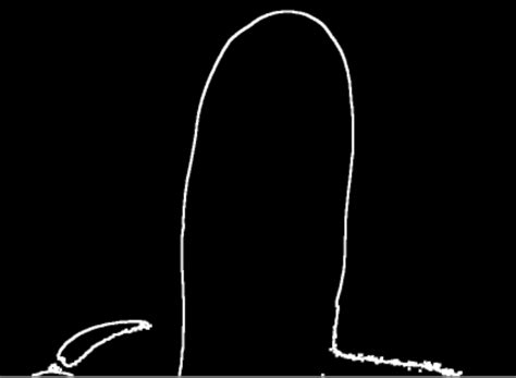 python how can i extract a fingernail from an image with a finger