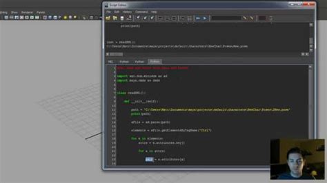 reading xml in maya with python python writing programs maya
