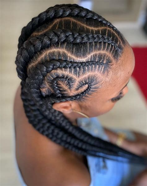 20 Attractive Cornrow Braids Hairstyles With Human Hair Extensions And