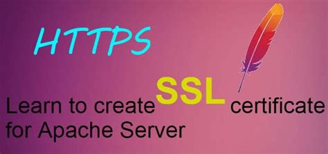 learn to create ssl certificate for apache server linuxtechlab