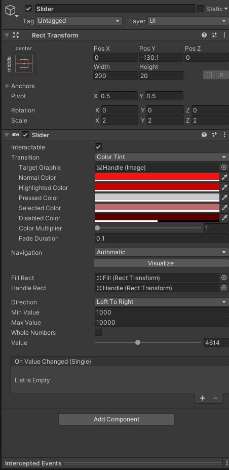 how to get the slider value and add it to a different float or int