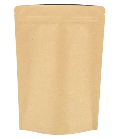 Athar Brown Kraft Stand Up Paper Food Graded Pouch Bags With Zip Lock