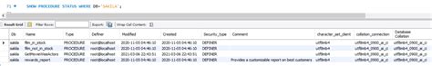 Mysql Stored Procedures And Types With Examples