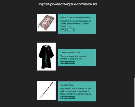 django e commerce tutorial with wagtail cms snipcart