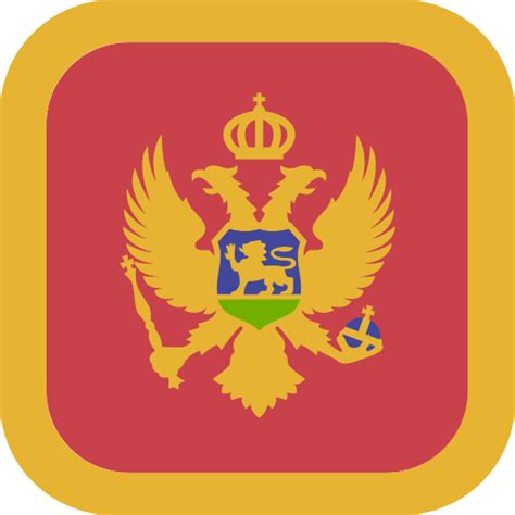 Montenegro Flags Rounded Square Icon