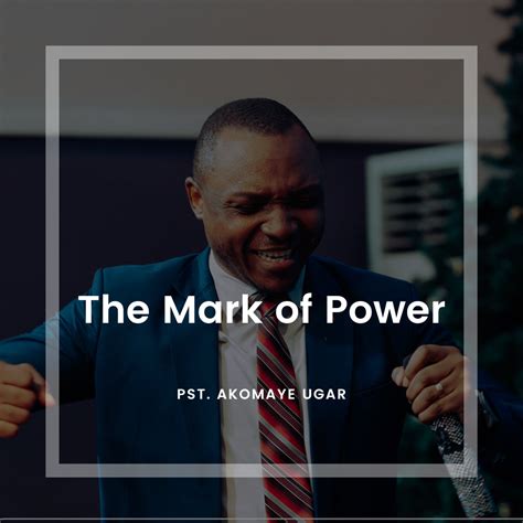 The Mark Of Power Honeystreams Christian Centre