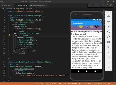 how to create flutter scrollable content view