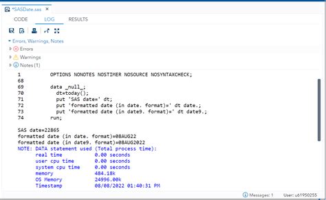 how to populate current date and datetime in sas learn sas code