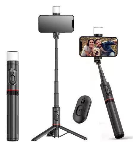Trípode De Palo Selfie Luz Relleno Control Remoto Bluetooth Cuotas
