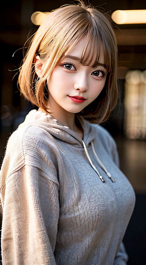パーカーを着て写真を撮るアラビア風の女性 Seaart Ai