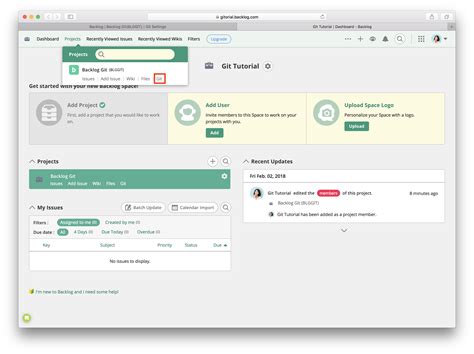 creating a remote repository backlog