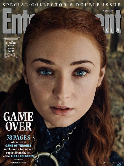 Entertainment Weekly Cover March 2019 Sophie Turner As Sansa Stark