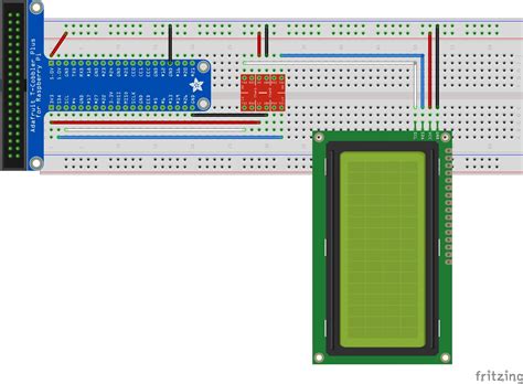 connecting an lcd screen to raspberry pi with a logic converter