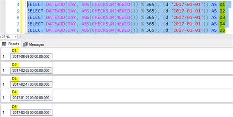 sql server dynamic sql to randomize all datetime columns