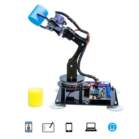 5 axis controll robot arm for arduino stem full set lk tronics