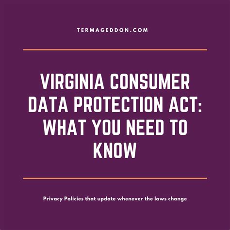 Virginia Consumer Data Protection Act What You Need To Know Termageddon