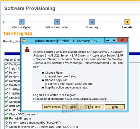 run abap reports time limit exceeded