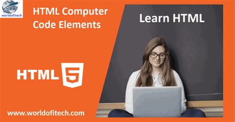 html computer code elements learn html