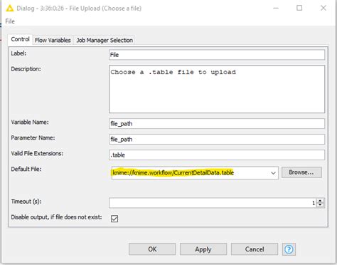 how to set file name in sdf writer node with variable knime analytics