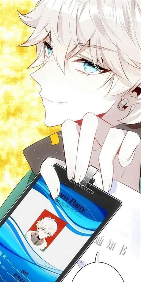 An Anime Character Is Looking At His Cell Phone
