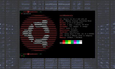 neofetch displaying beautiful system information in your terminal