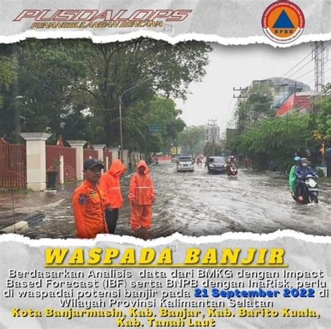 Kelurahan Basirih Selatan Waspada Banjir Himbauan Dari Pusdalops