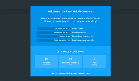 melody composer built with react js