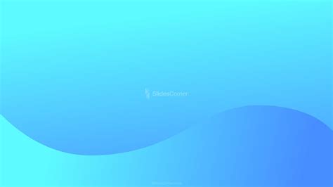 Gradient Wave In Blue Tones Ppt Background