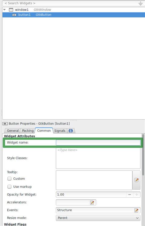 gtk css for one button stack overflow