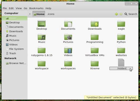 how to hide files in mint linux mint community