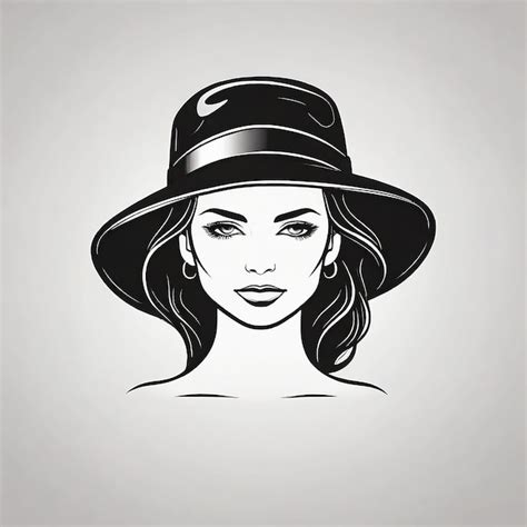 Premium Vector Woman Hat Outline Icon Woman Hat Line Art Logo Vector