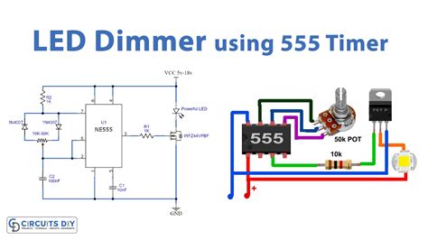 led dimmer circuit with 555 timer