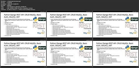 download python django rest api crud mysql basic auth oauth2 jwt
