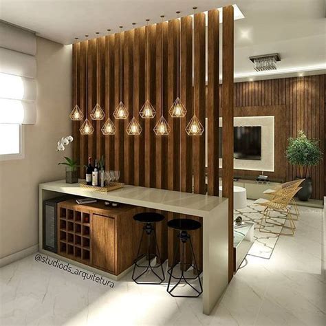Estupendo Separador De Ambiente Con Madera Decora Tu Hogar Modern